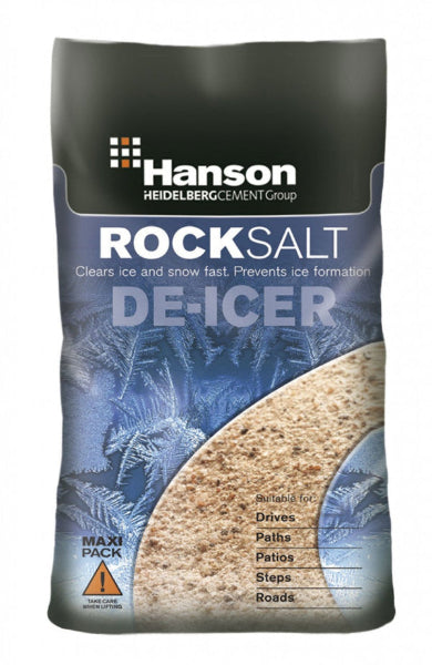 White de-Icing salt 20Kg bags - White rock salt - The Salt shop – The ...